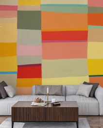 Sunshine Stripes Wallpaper Walls Forever
