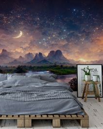 Magic Night Enchanted Wallpaper - Bespoke, Eco-Friendly for Bedrooms ...