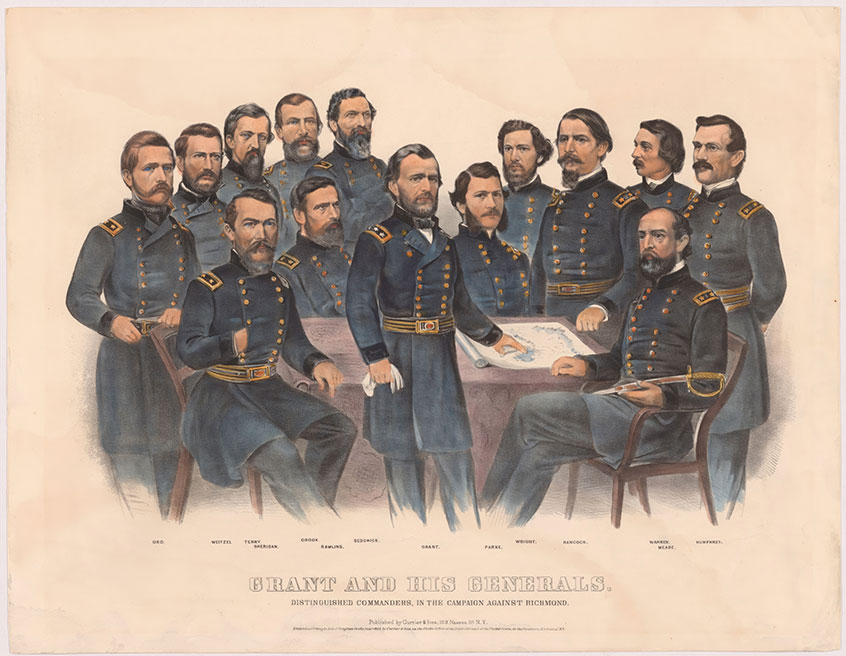 Grant and his Generals Historical Wallpaper - Custom Fit