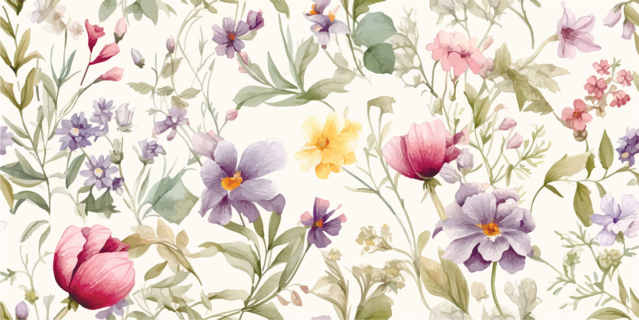 Meadow Center Wallpaper: Peaceful Nature Beauty for Serene Interiors ...