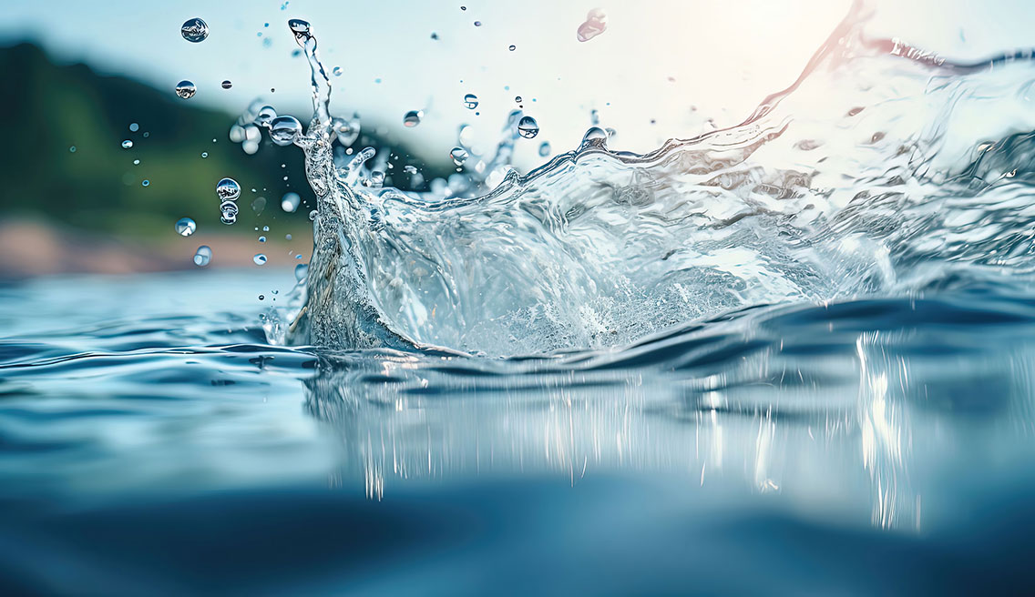 Water Splash Peel and Stick Wallpaper for Living Room, Bedroom