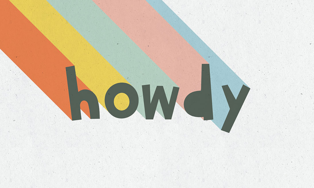 Howdy Rainbow Playful Wallpaper - Custom Made, Eco-Friendly for ...