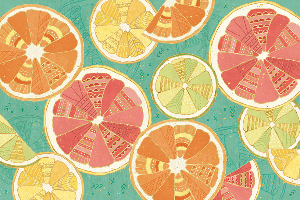 Citrus Splash XI Art Print - Vibrant and Stylish Wall Decor Walls Forever